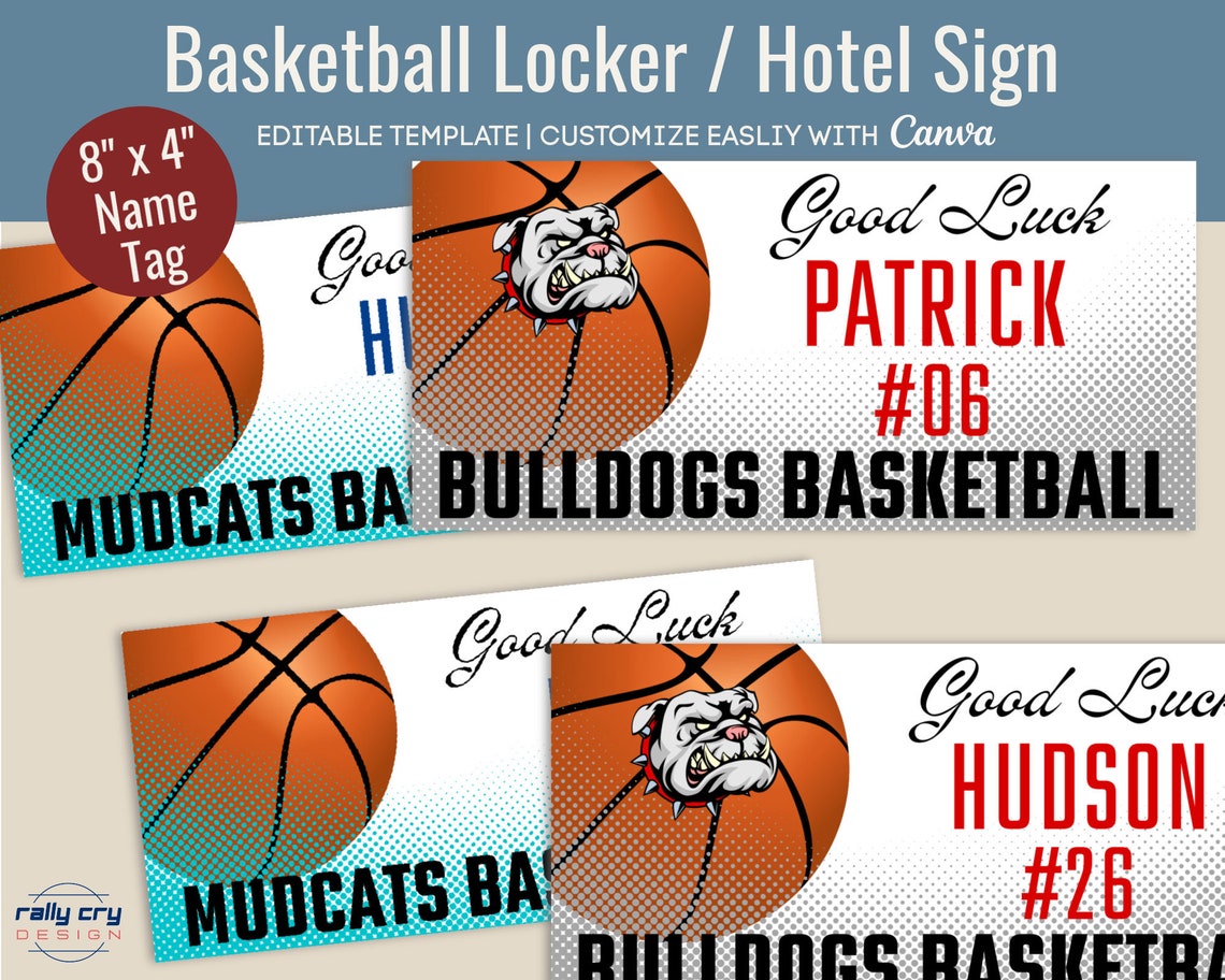 Good Luck Basketball Hotel Door Sign Locker Room Decoration - Etsy