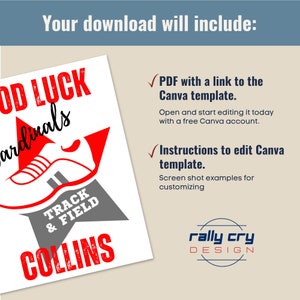 Good Luck Track & Field Locker Sign Tag, Hotel Door Sign, Locker Room ...