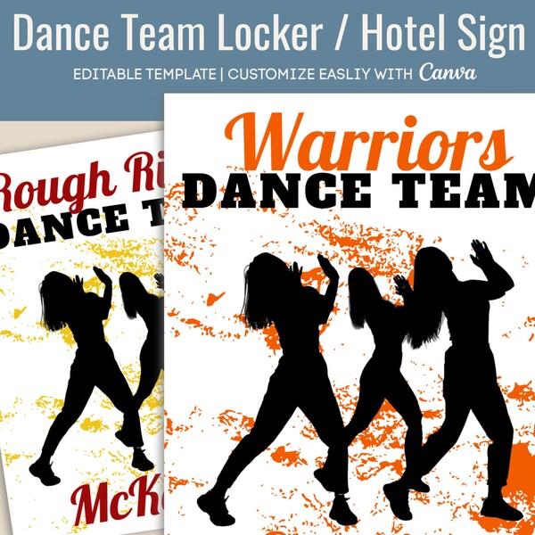 Dance Team Locker Poster - Etsy