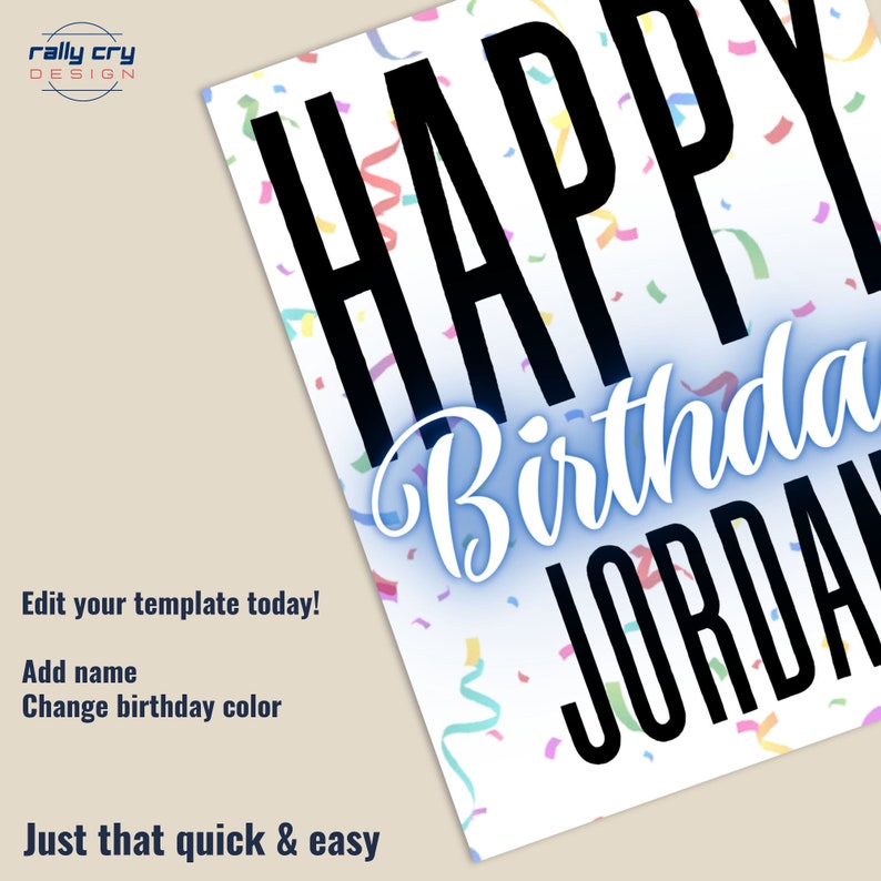 Happy Birthday Locker Sign Tag Birthday Locker Decoration - Etsy