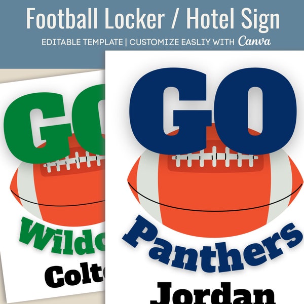 Printable Football Locker Poster - Etsy