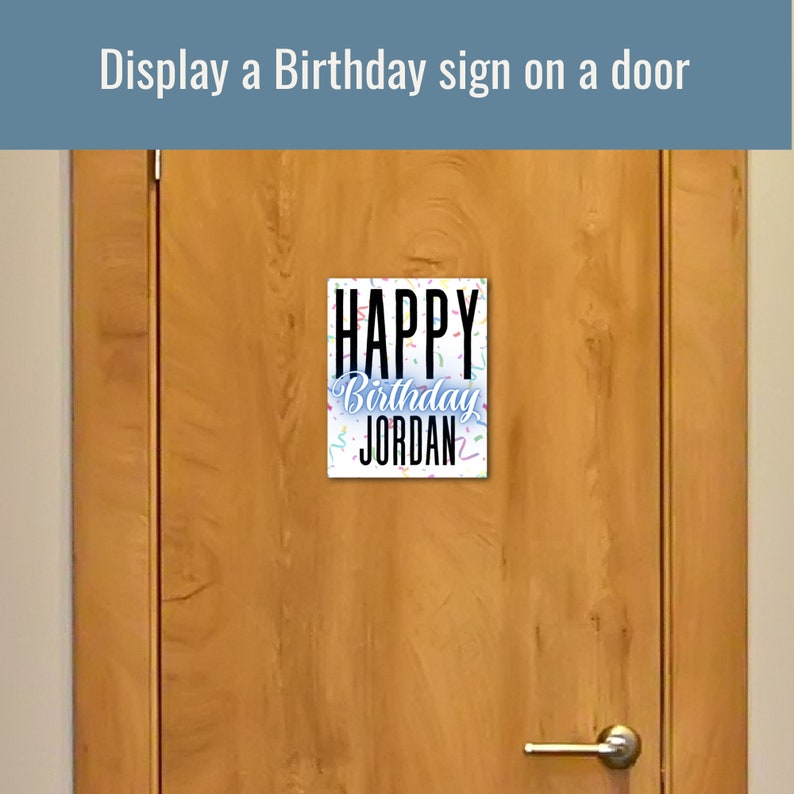 Happy Birthday Locker Sign Tag Birthday Locker Decoration - Etsy