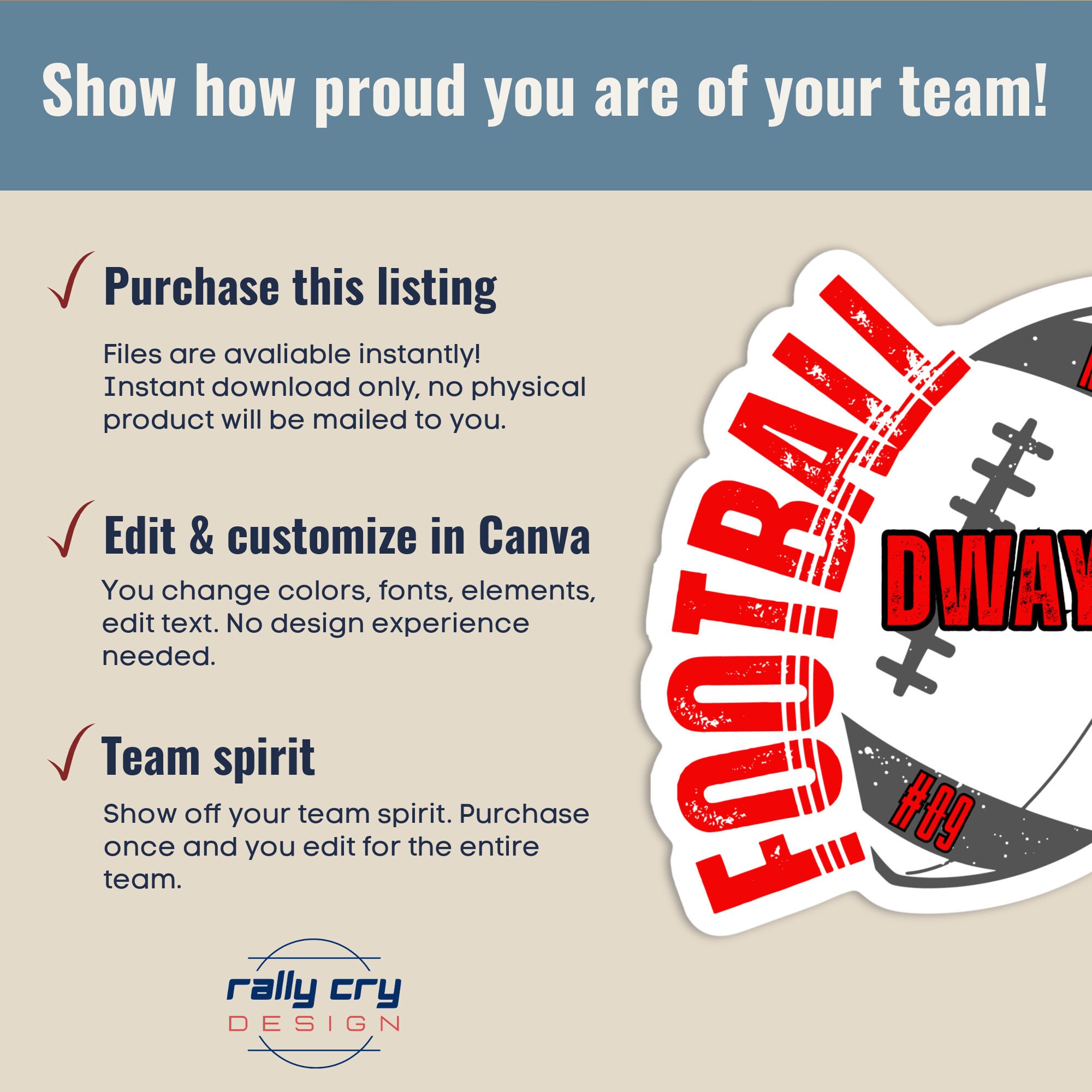 Football Locker Decoration Name Tag Travel Hotel Door Sign - Etsy