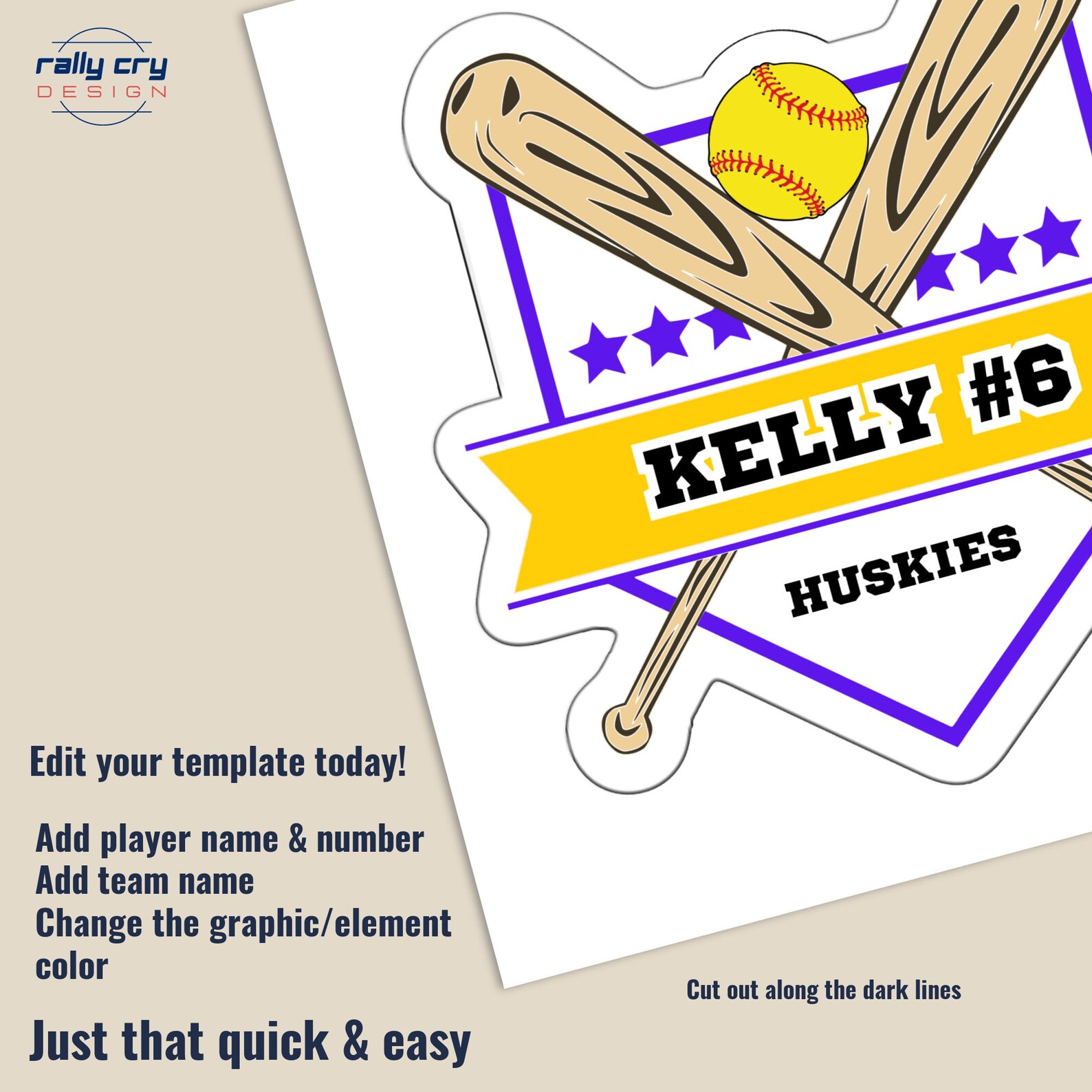 Softball Hotel Door Sign Locker Decoration Name Tag Softball - Etsy