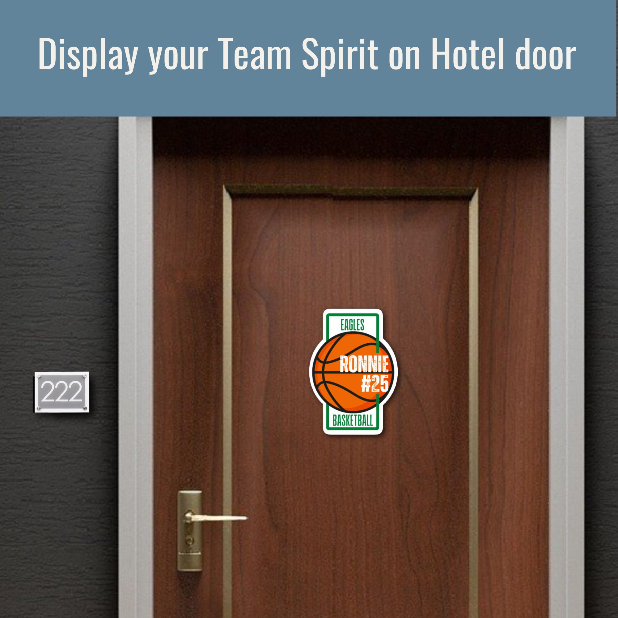 Basketball Hotel Door Sign Locker Decoration Name Tag Sport - Etsy