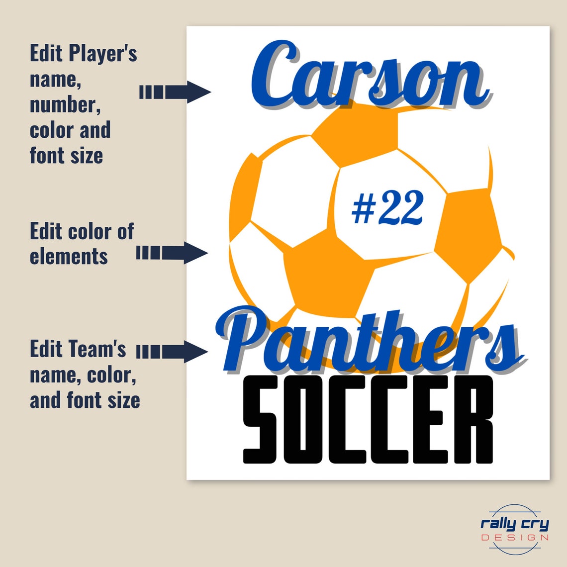 Soccer Locker Decoration Sign Tag Team Hotel Hanger Sign - Etsy