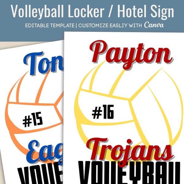 Volleyball Locker Room Signs - Etsy