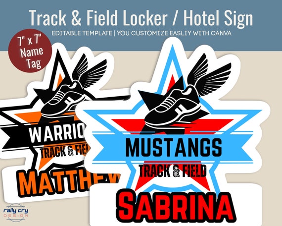 Track Team Locker Decorations