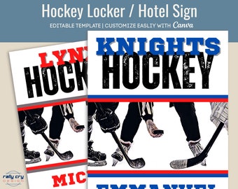 Hockey Locker Room Door Sign - Etsy