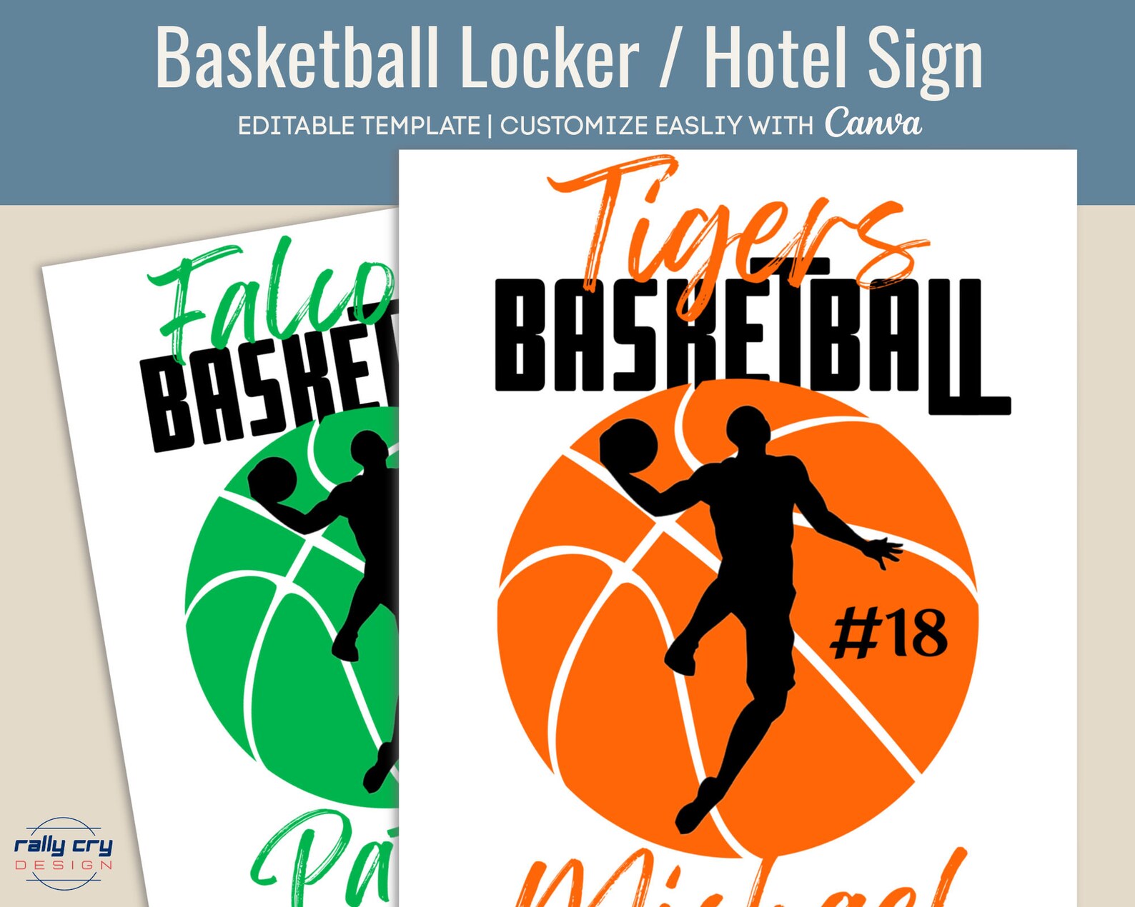 Boys Basketball Hotel Door Sign, Pep Rally Team Spirit Poster, Travel ...