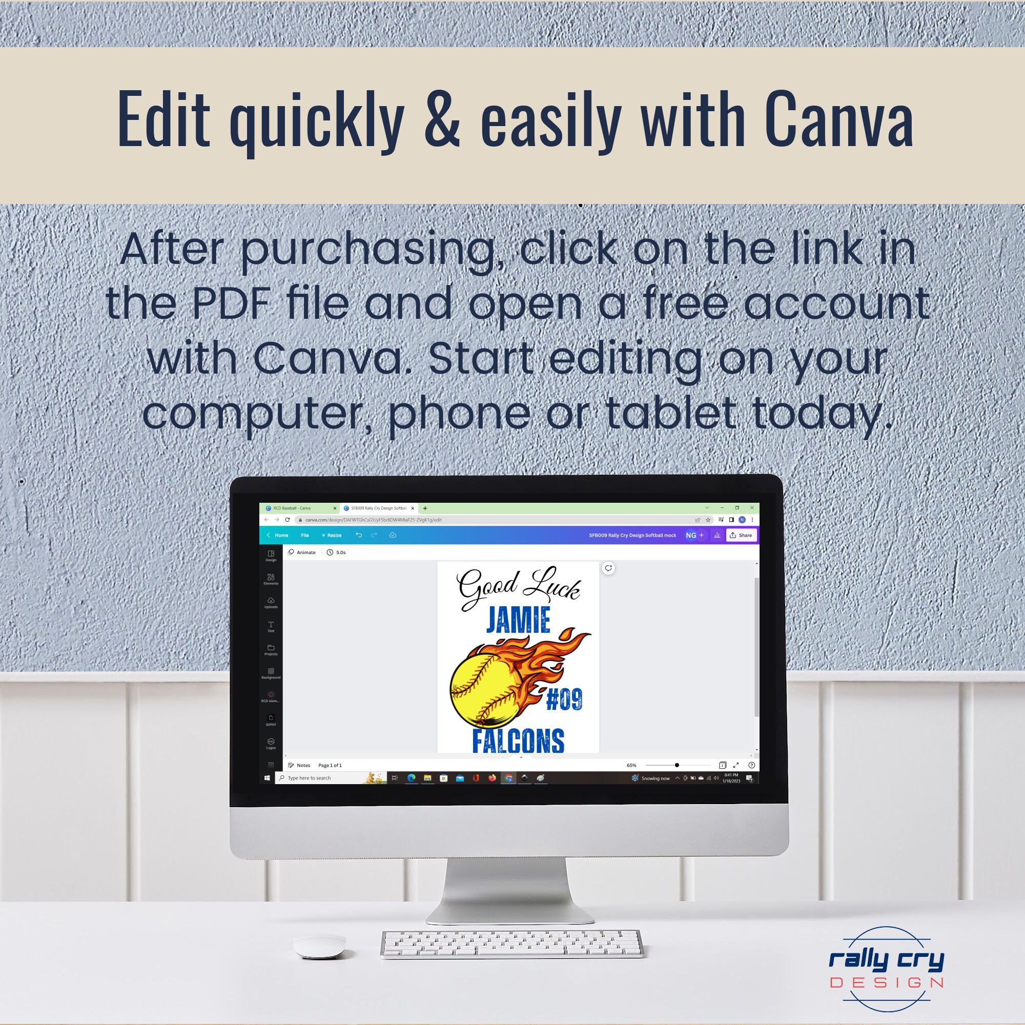 Good Luck Girls Softball Hotel Door Sign Locker Decoration - Etsy