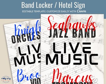 Orchestra Locker Sign - Etsy