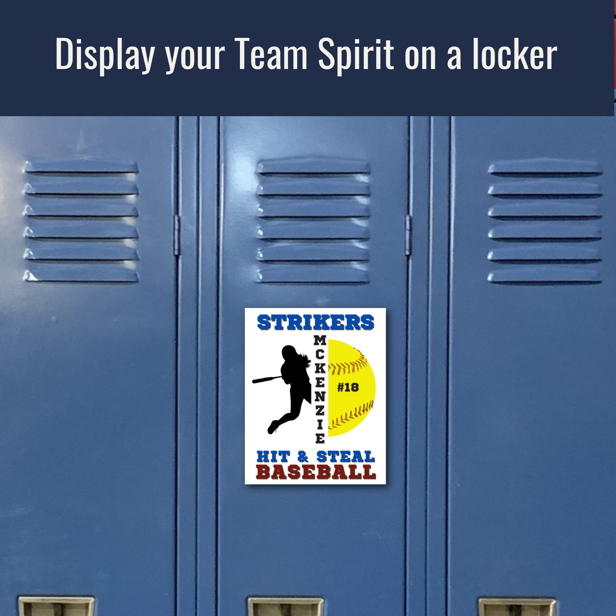 Girls Softball Hotel Door Sign Locker Decoration Name Tag - Etsy