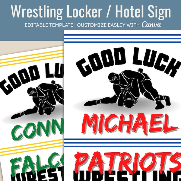 Locker Room Name Plate Tag Template - Etsy