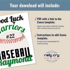 Good Luck Baseball Locker Decoration Name Tag, Hotel Door Sign, Locker ...