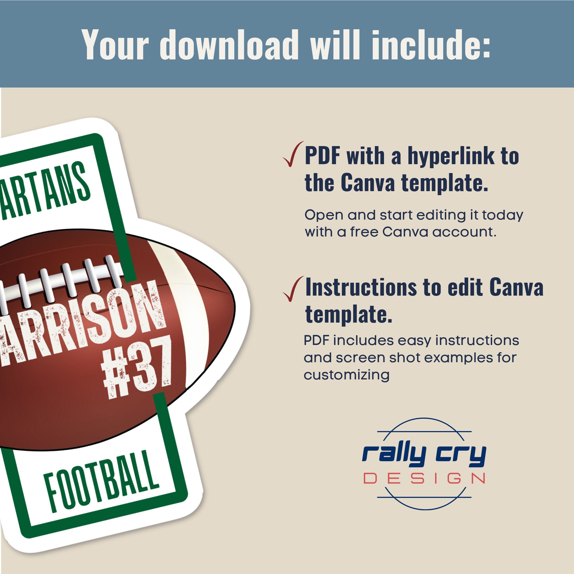 Football Hotel Door Sign Locker Decoration Name Tag Football - Etsy