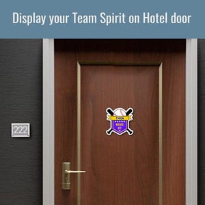 Baseball Hotel Door Sign, Locker Decoration Name Tag, Baseball ...