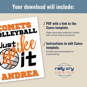 Volleyball Hotel Door Sign, Locker Room Poster, Locker Decoration Tag ...