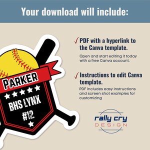 Girls Softball Hotel Door Sign, Locker Decoration Name Tag, Softball ...