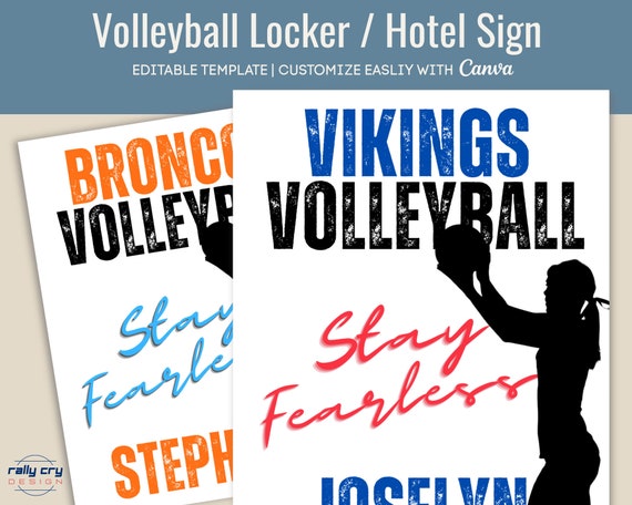 Volleyball Locker Sign Hotel Door Sign Locker Room - Etsy