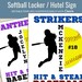 Girls Softball Hotel Door Sign, Locker Decoration Name Tag, Pep Rally ...
