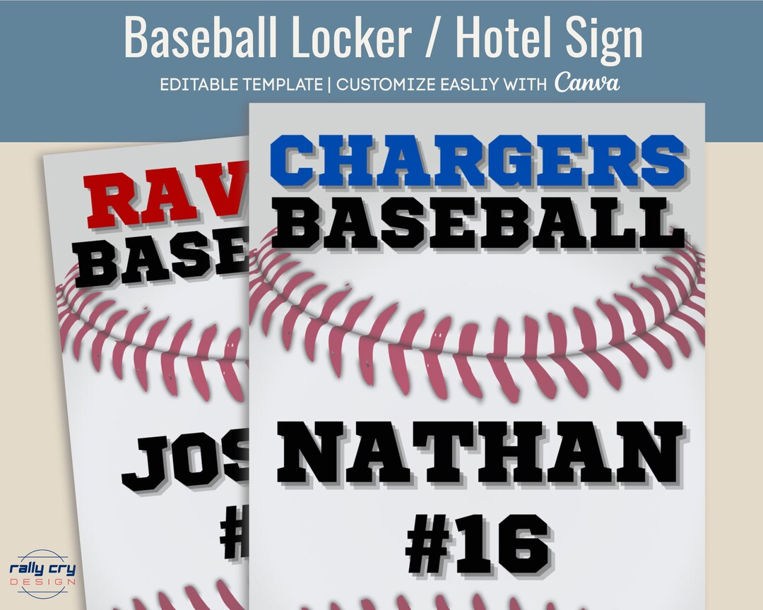 Baseball Locker Sign Tag, Locker Decoration, Hotel Door Sign, Locker ...