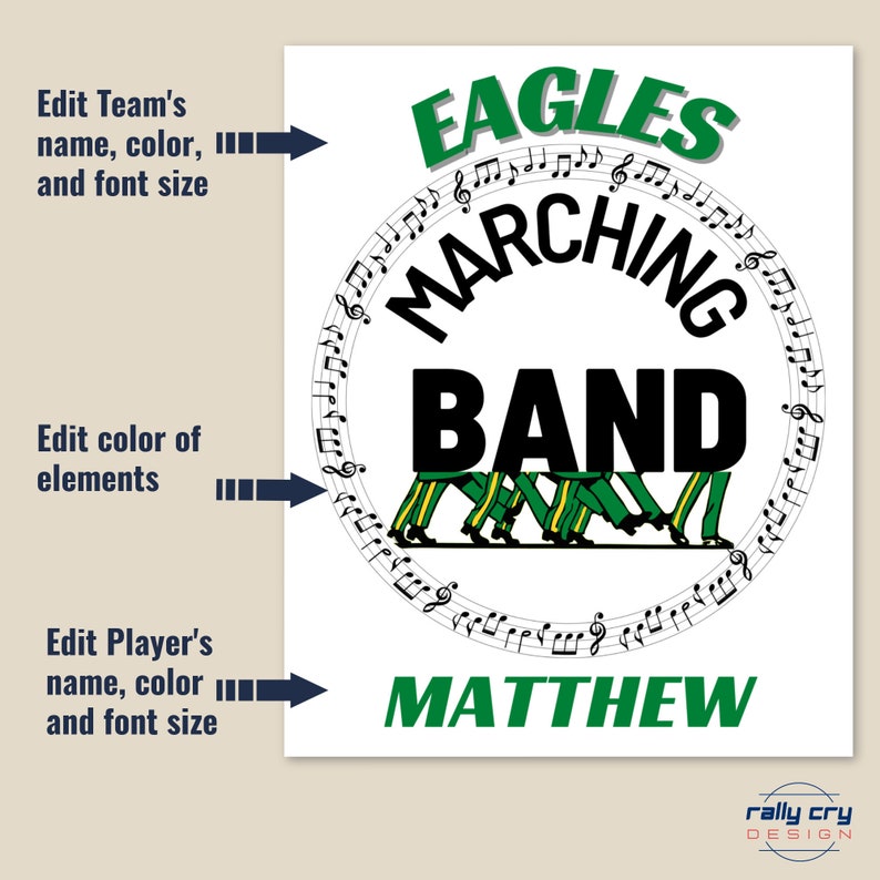 Marching Band Locker Sign Hotel Door Sign Locker Room - Etsy