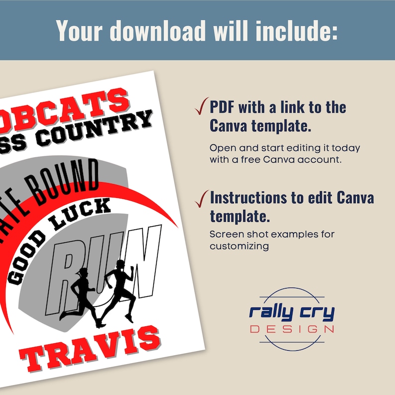 Cross Country Good Luck State Locker Decoration Locker Sign - Etsy