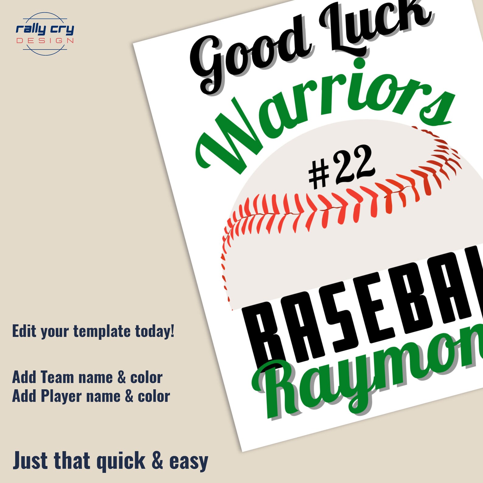 Good Luck Baseball Locker Decoration Name Tag, Hotel Door Sign, Locker ...