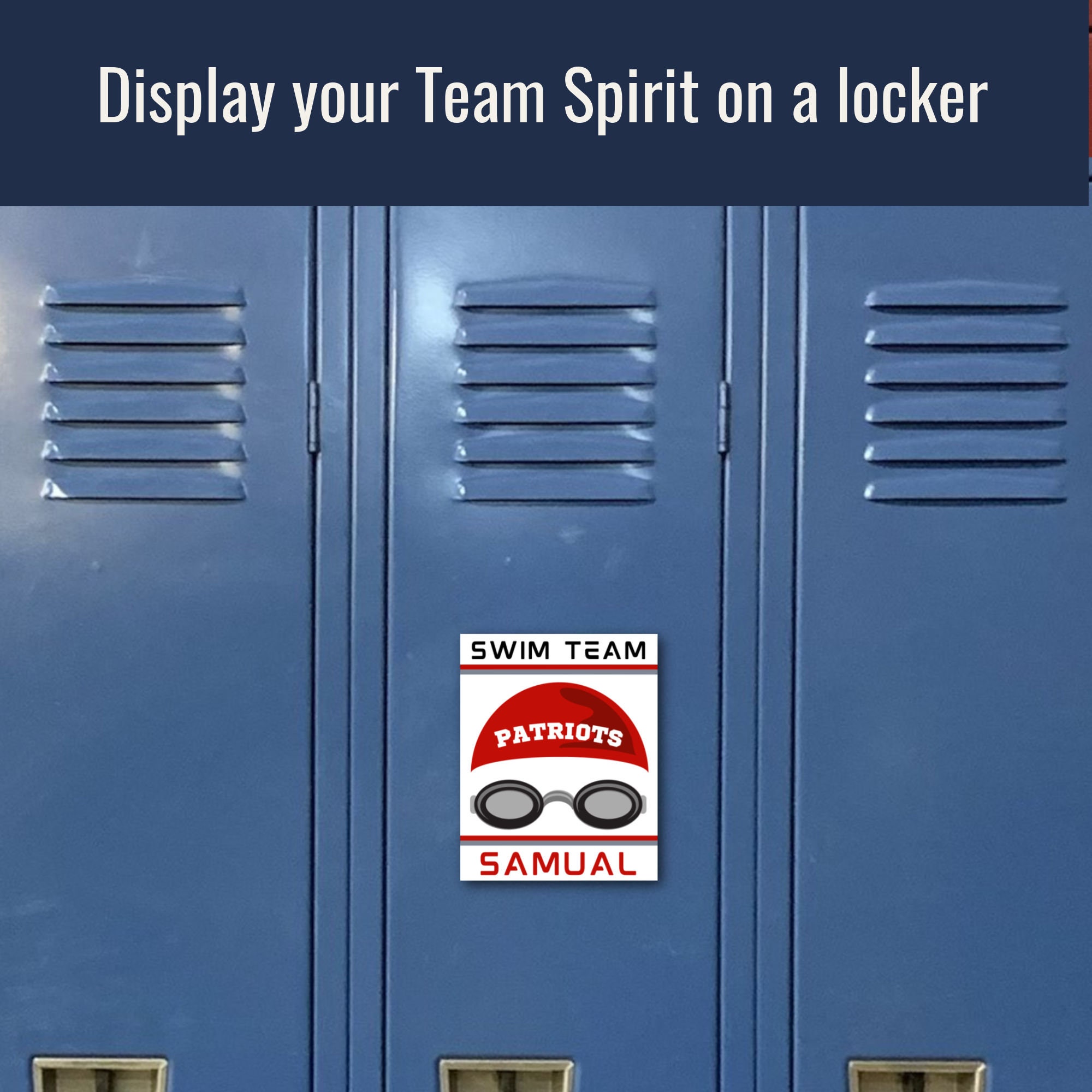 Swim Team Locker Decoration Sign Hotel Door Sign Tag Team - Etsy