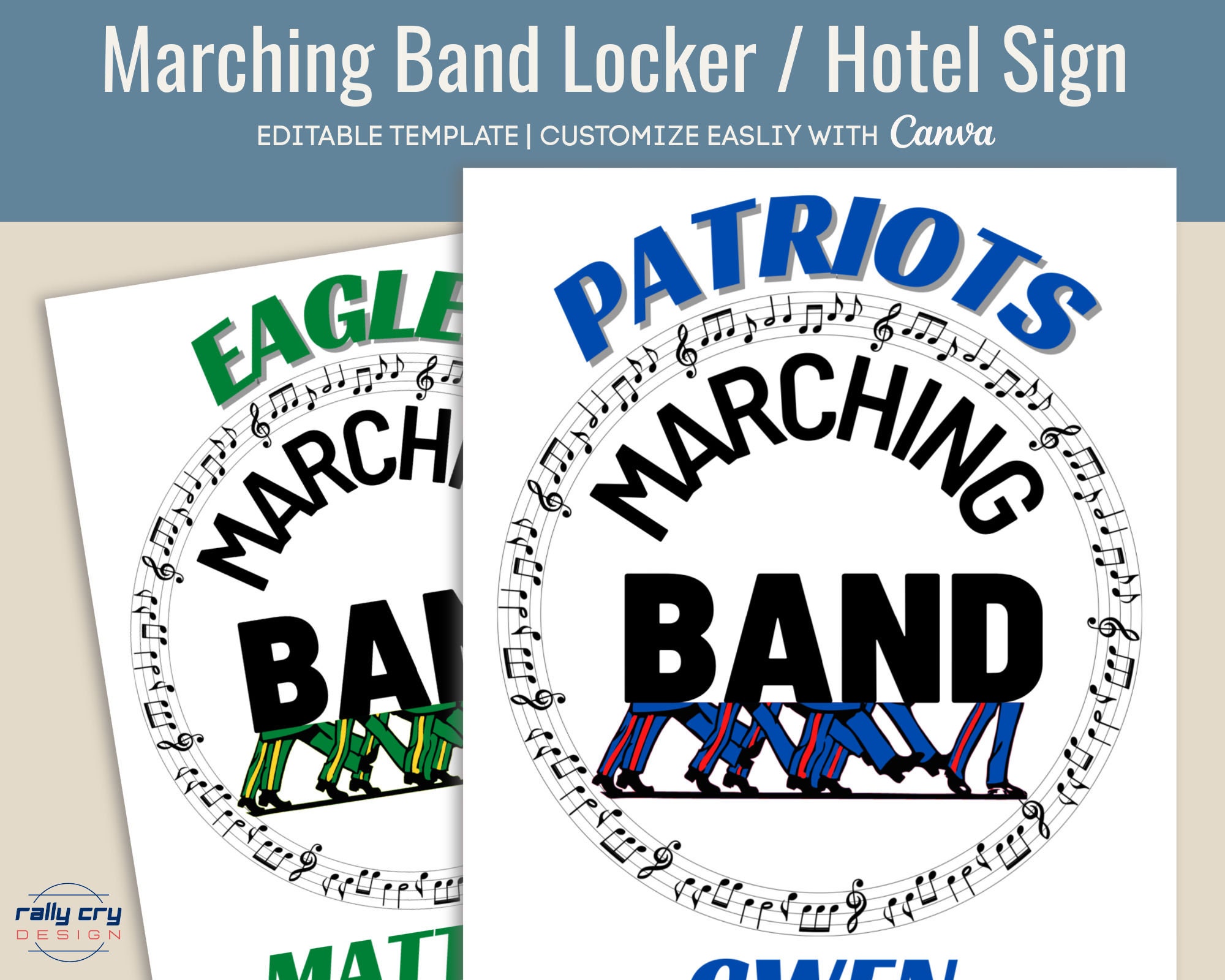 Marching Band Locker Sign, Hotel Door Sign, Locker Room Decoration Tag ...