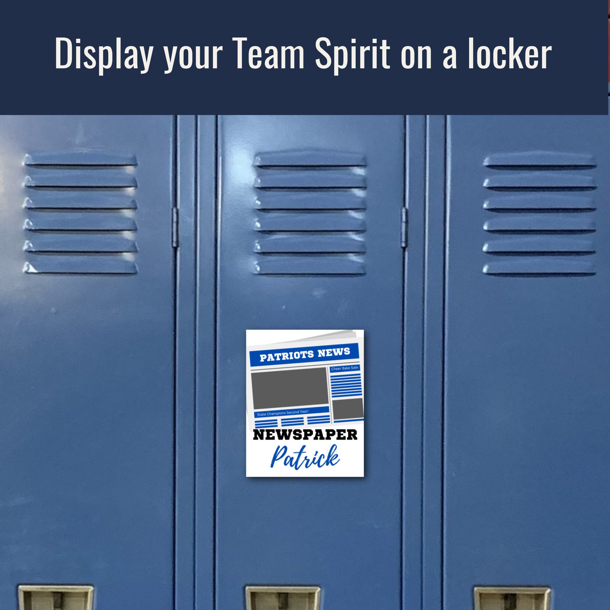 School Newspaper Locker Sign Hotel Door Travel Sign - Etsy