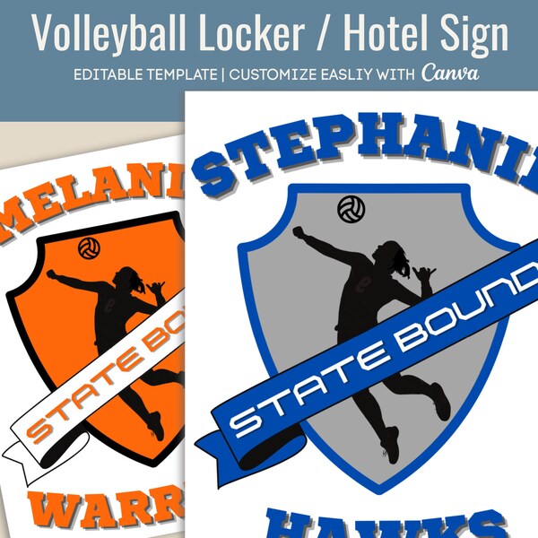 Volleyball Locker Room Signs - Etsy