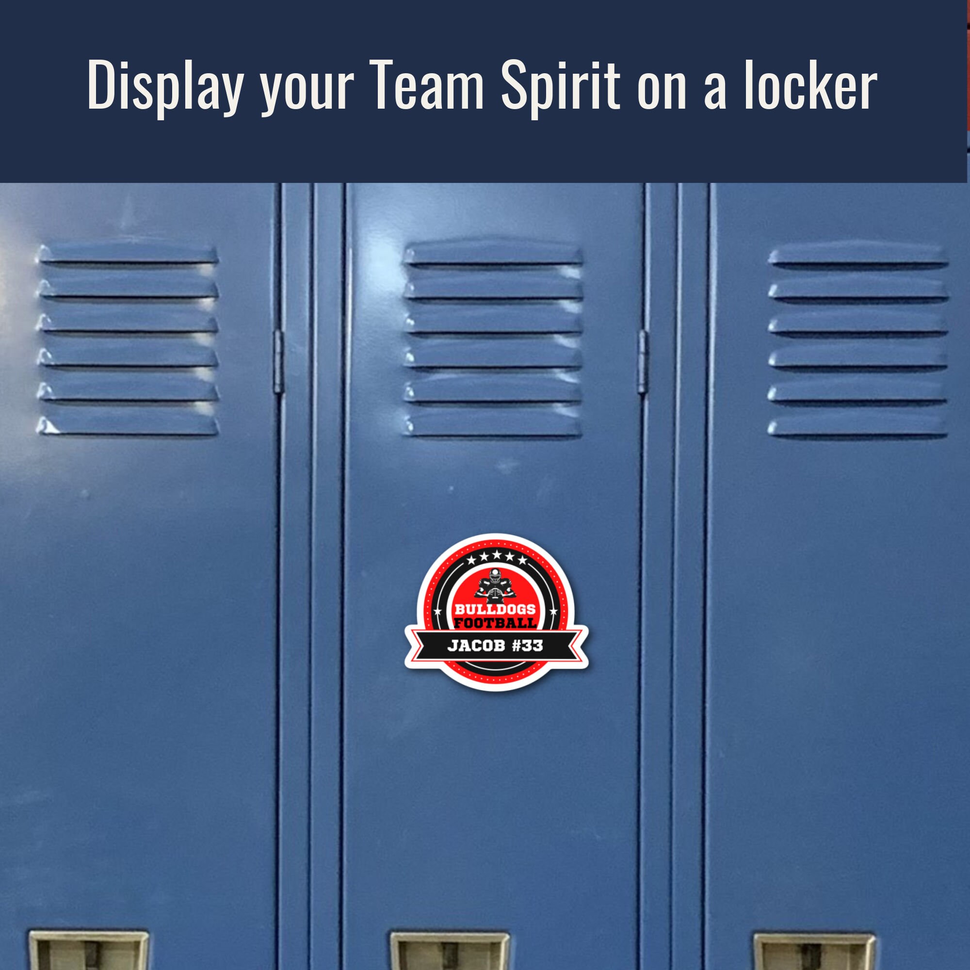 Football Hotel Door Hanger, Locker Room Poster, Locker Decoration Name ...