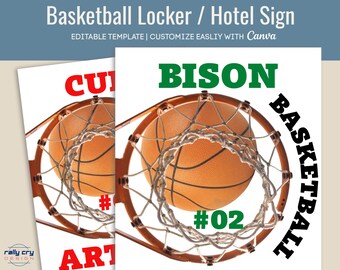 Hotel Door Sign Basketball - Etsy