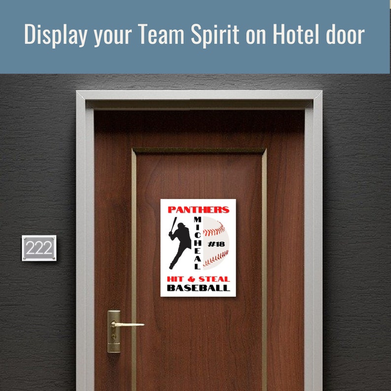 Baseball Locker Decoration Locker Sign Tag Hotel Door Sign - Etsy