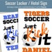 Good Luck Soccer Locker Decoration Sign Tag, Travel Team Hotel Door ...