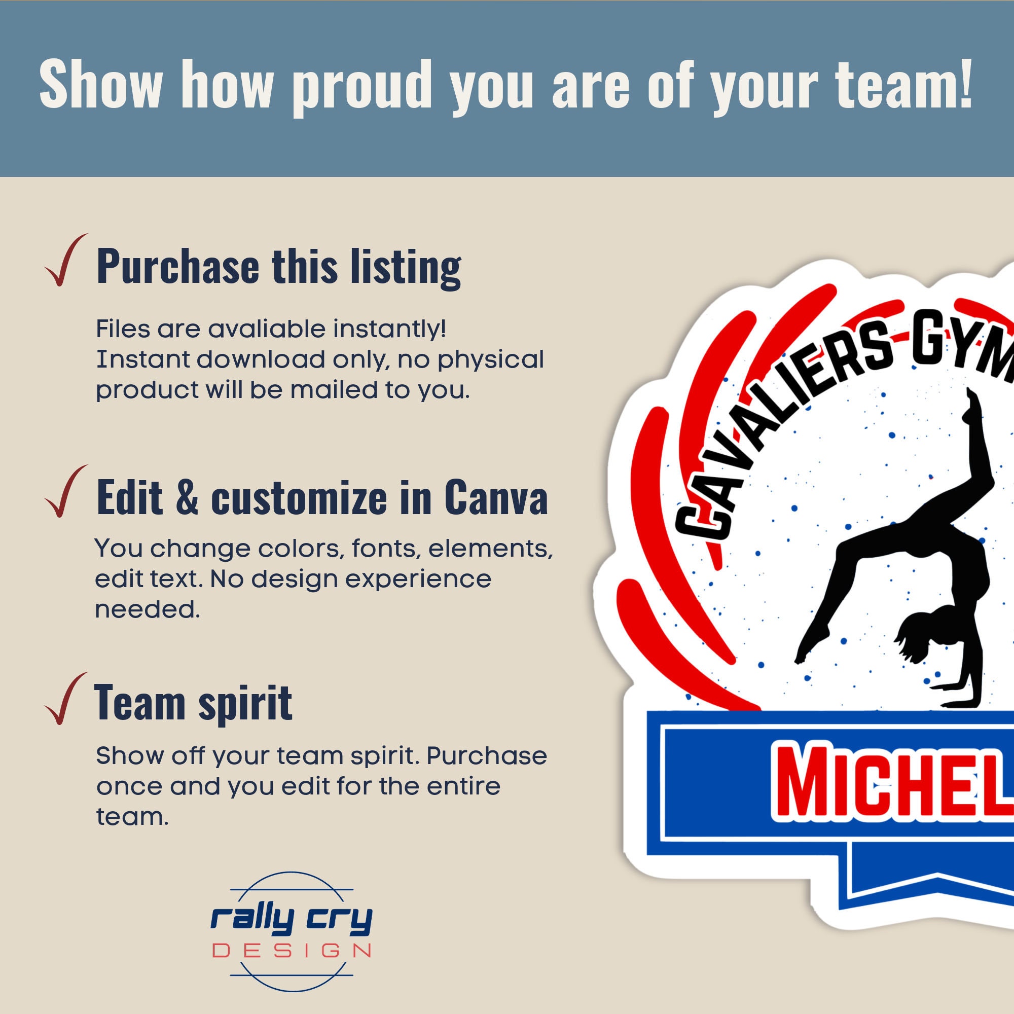 Gymnastics Hotel Door Sign, Gymnast Name Tag, Locker Decoration Sign ...