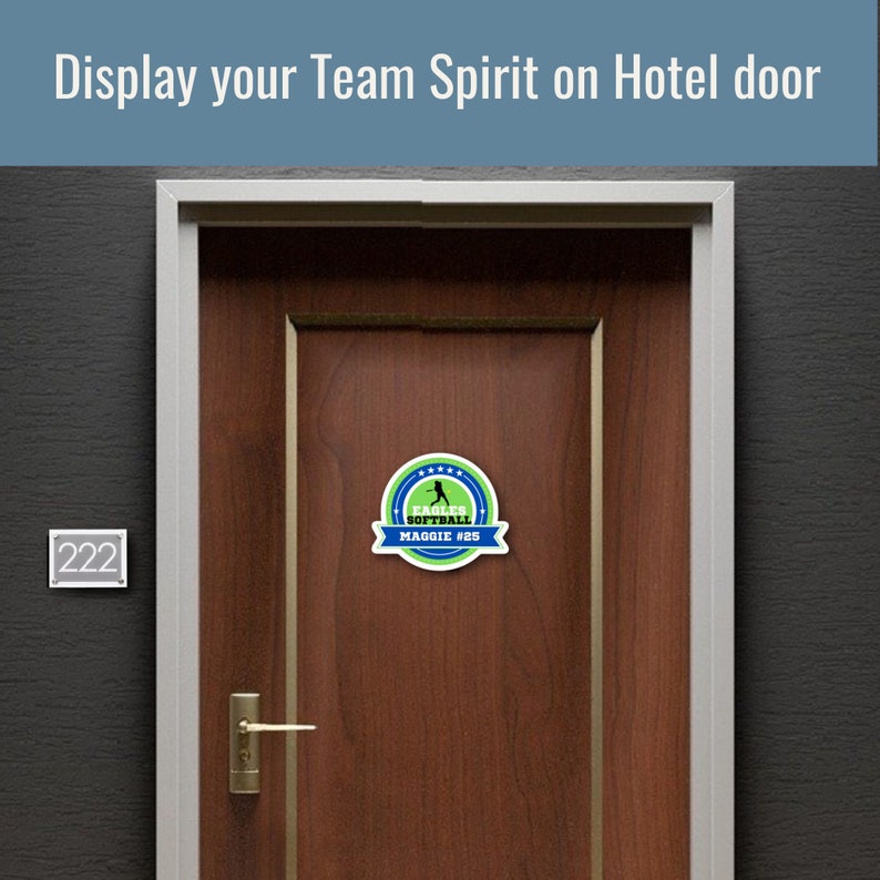 Softball Hotel Door Hanger Locker Room Poster Locker - Etsy