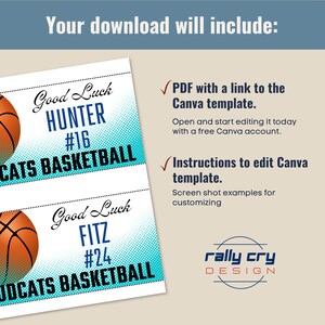 Good Luck Basketball Hotel Door Sign, Locker Room Decoration Name Tag ...