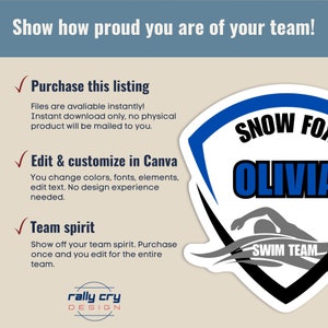 Swim Team Locker Decoration Name Tag, Swimmer's Hotel Door Sign, Swim ...