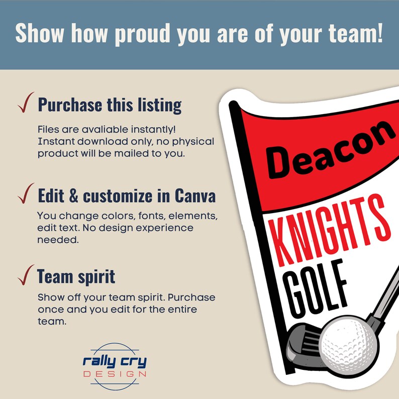 Golf Locker Decoration Name Tag, Hotel Door Cutout Sign, Golf Printable ...