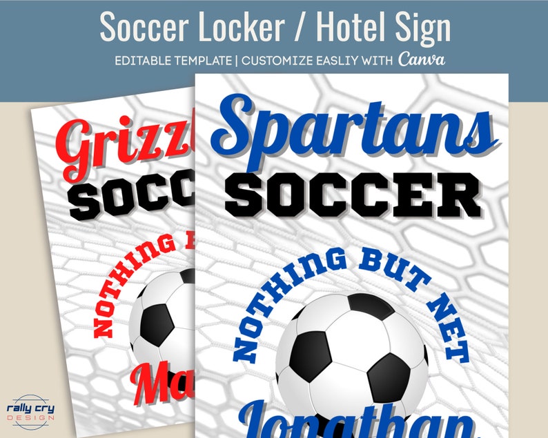 Soccer Locker Decoration Locker Sign Tag Hotel Door Sign - Etsy
