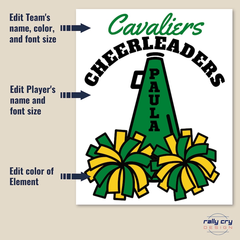 Cheerleader Hotel Door Sign Tag Locker Decoration Cheer Team - Etsy