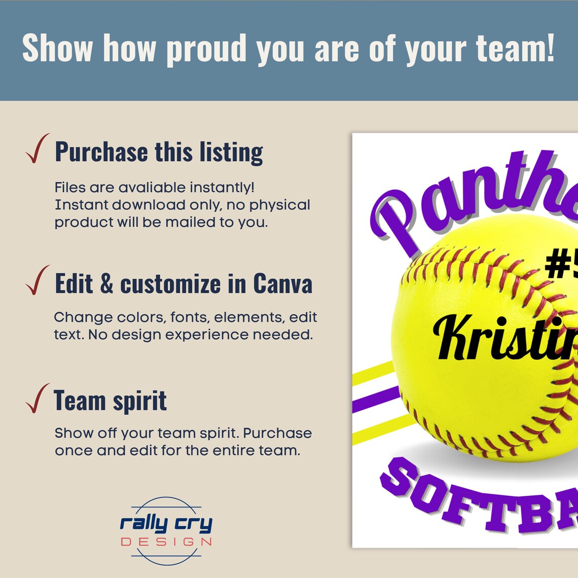 Girls Softball Locker Decoration Hotel Door Sign Pep Rally - Etsy