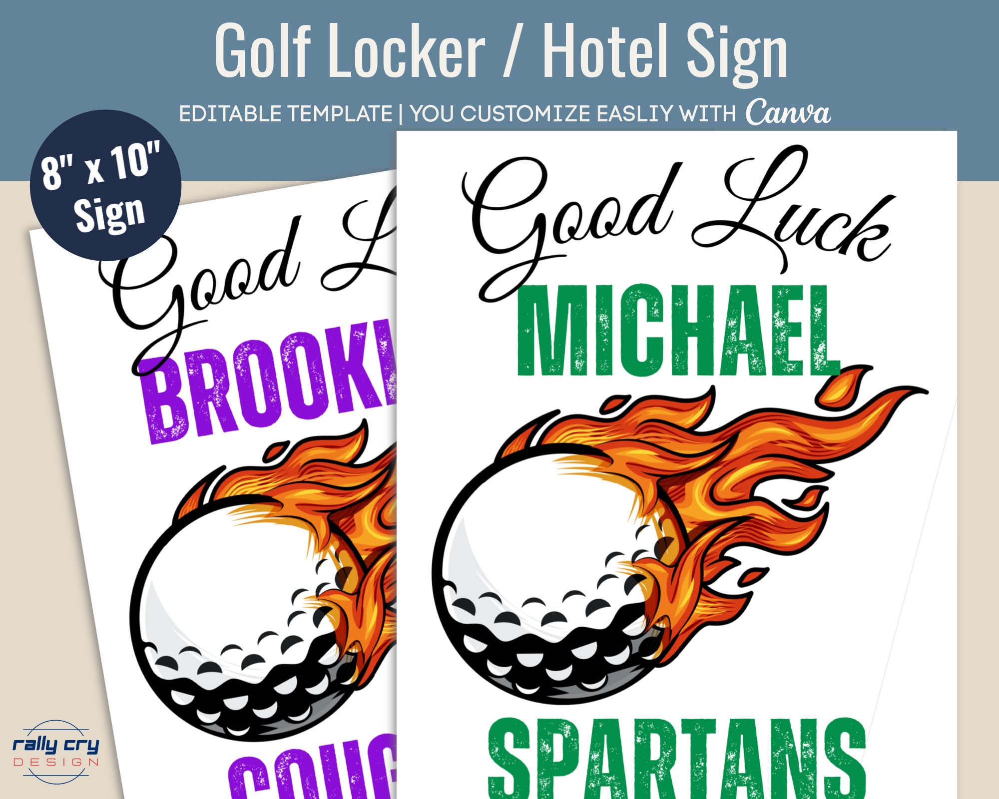 Good Luck Golf Hotel Door Sign Golf Locker Decoration Tag - Etsy