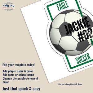 Soccer Locker Decoration Name Tag Hotel Door Sign Soccer - Etsy