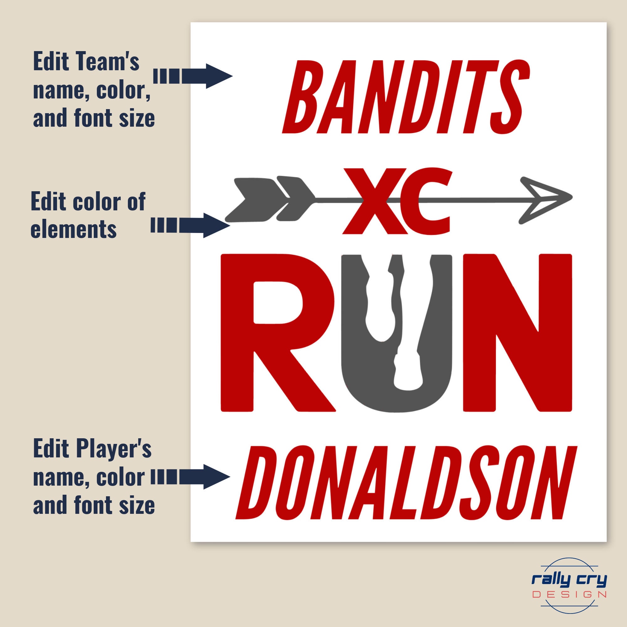 Cross Country Locker Decoration Locker Sign Tag XC Team - Etsy