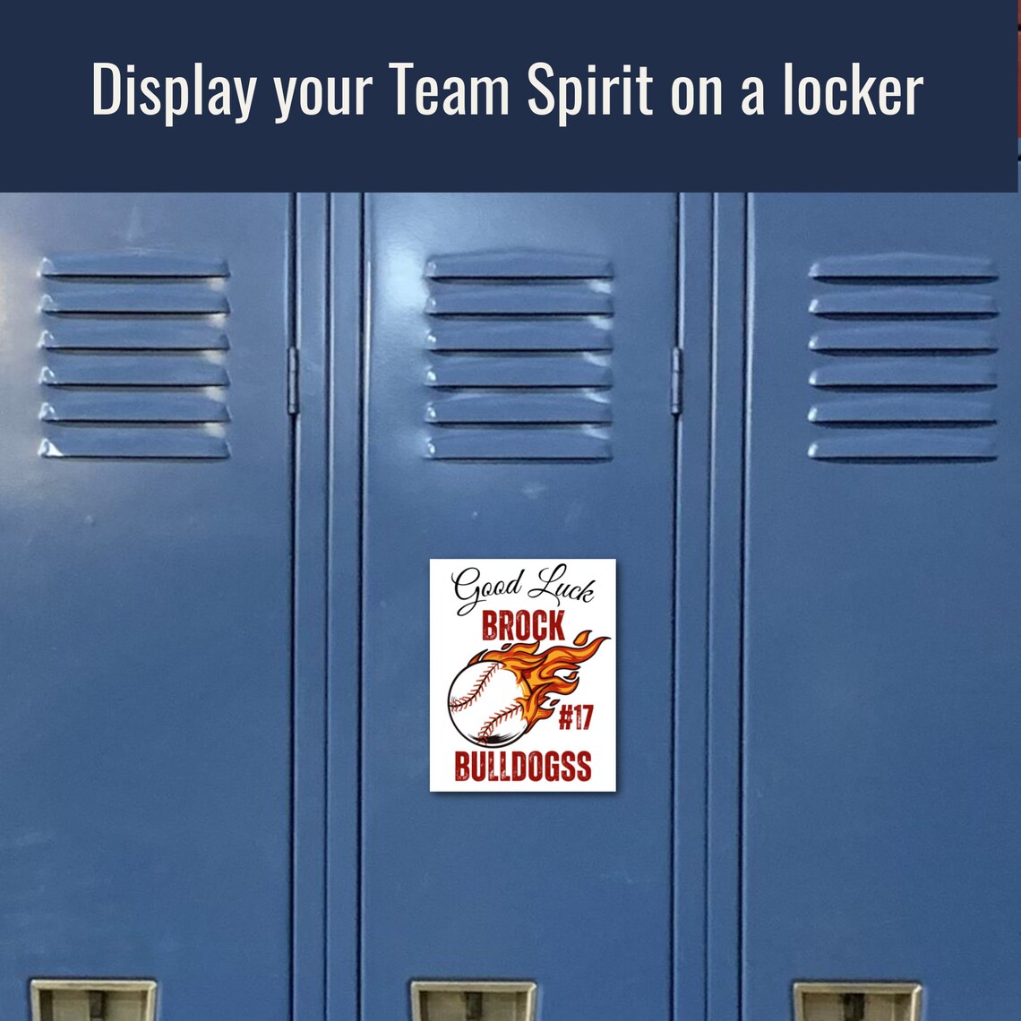 Good Luck Baseball Locker Decoration Name Tag Hotel Door - Etsy