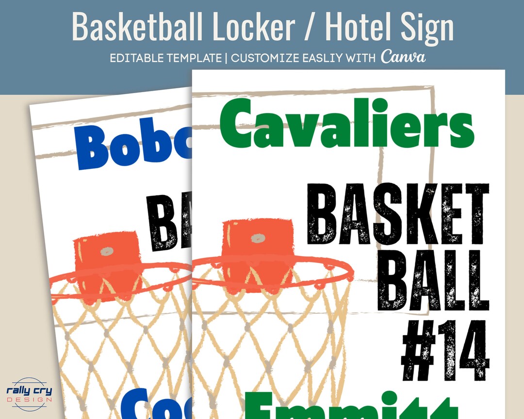 Printable Basketball Locker Sign Tag, Travel Pride Hotel Door Name Tag ...